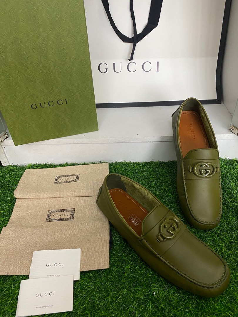 Gucci Driver Loafers, Fesyen Pria, Sepatu , Sepatu Formal di Carousell