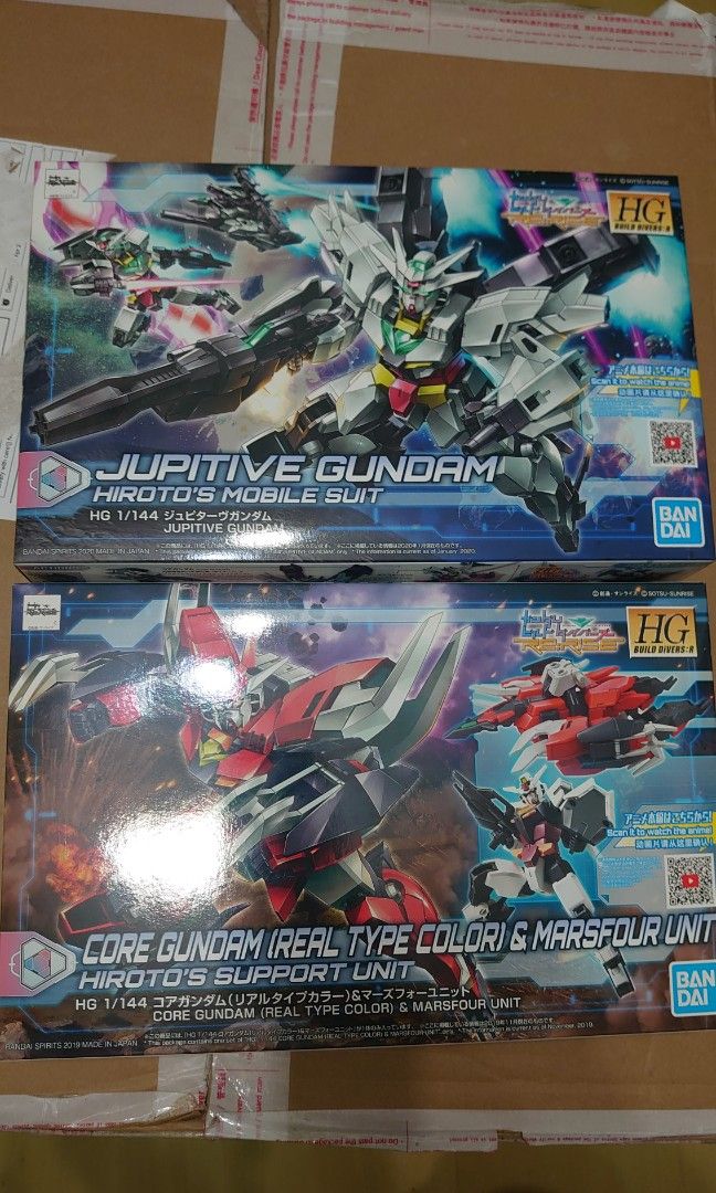 HG 1/144 Core gundam (Real type color) & Marsfour Unit and Jupitive ...