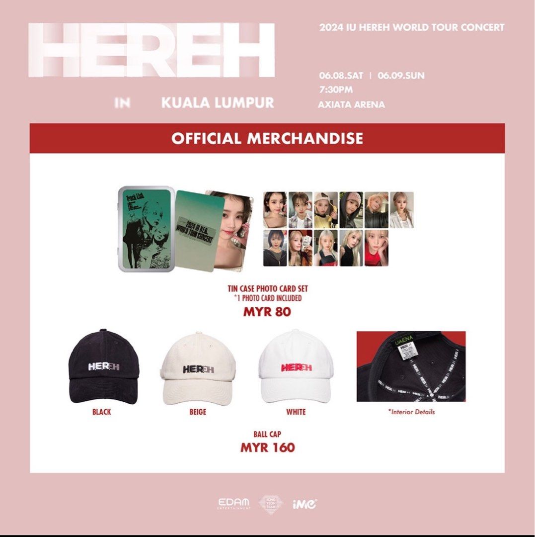 HTB IU WORLD TOUR CONCERT MERCHANDISE, Hobbies & Toys, Memorabilia ...