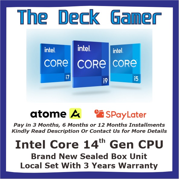 Intel Core 14th Gen i3 i5 i7 i9 CPU Installment Plan By Atome Buy Now ...
