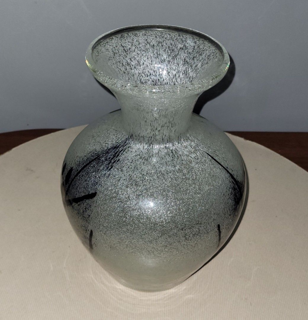 Iwata glass calligraphy series vase, Furniture & Home Living, Home ...