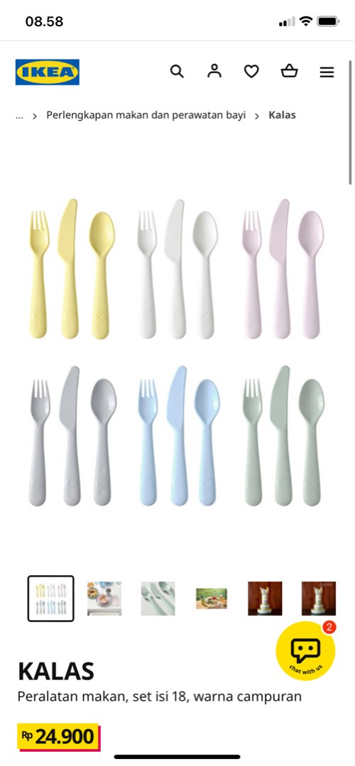 kalas ikea set isi 18 pcs, Bayi & Anak, Lainnya di Carousell