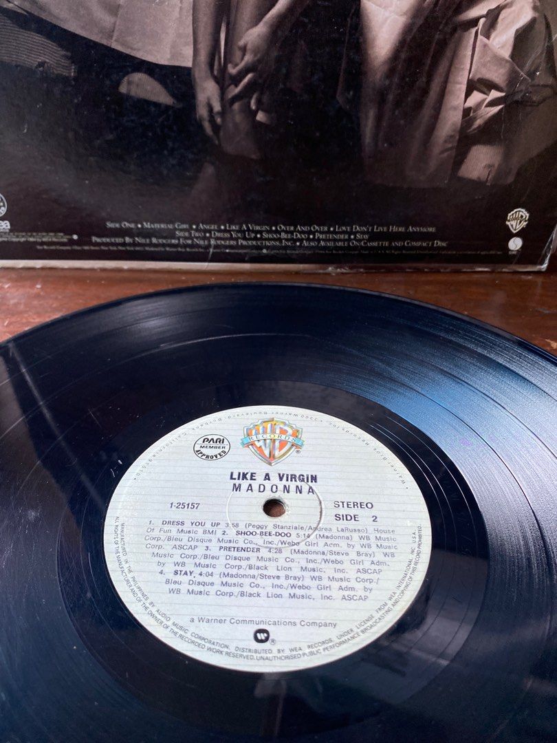 Madonna - LIKE A VIRGIN - Philippines Original Music vinyl album plaka ...