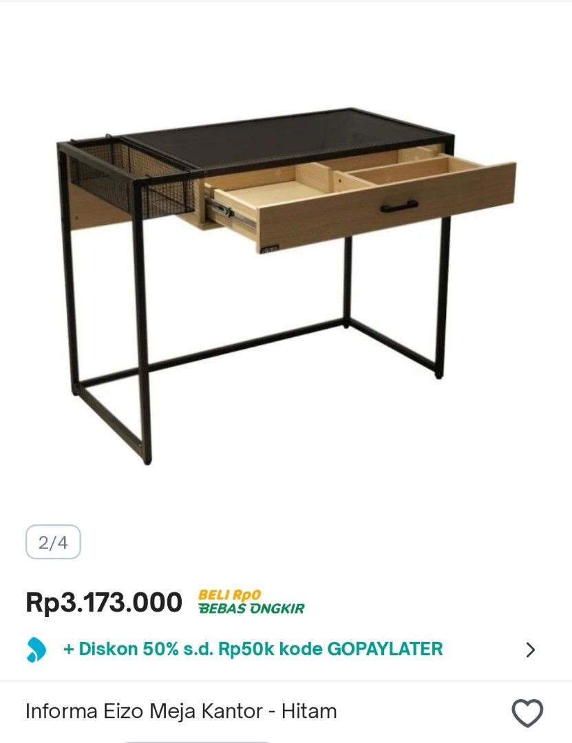 Meja kerja INFORMA, Perabotan Rumah di Carousell