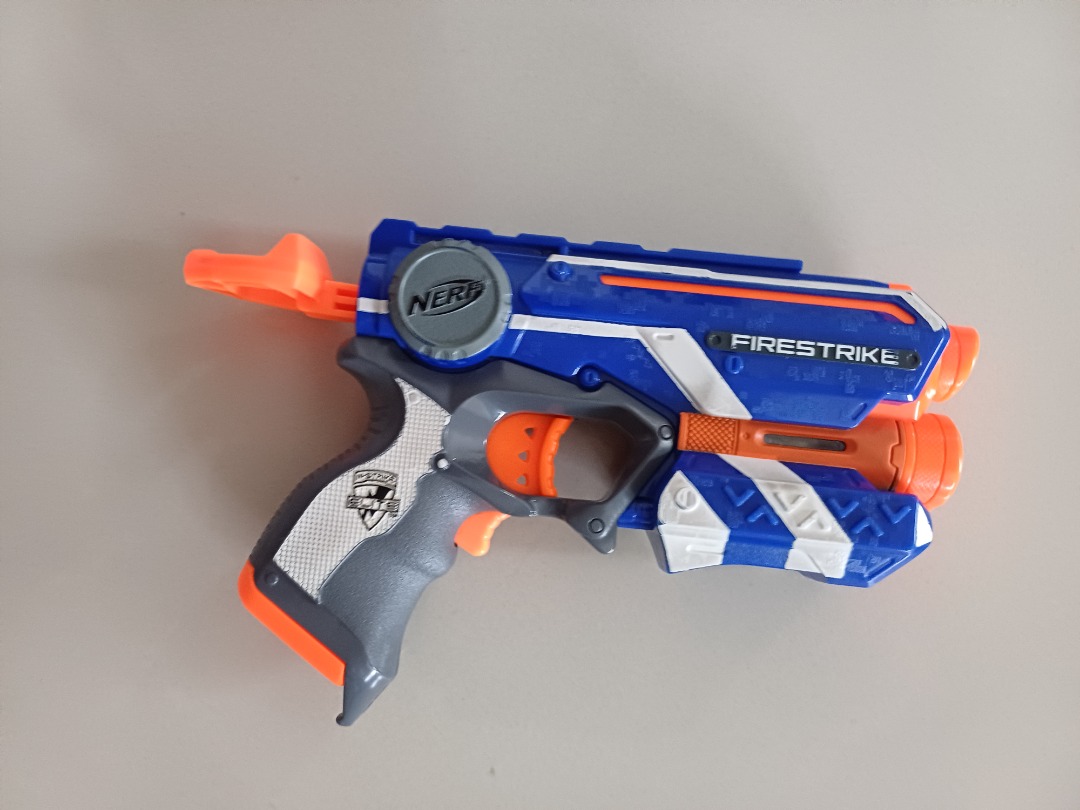 NERF GUN - Firestrike | FREE Bullets, Hobbies & Toys, Toys & Games on ...