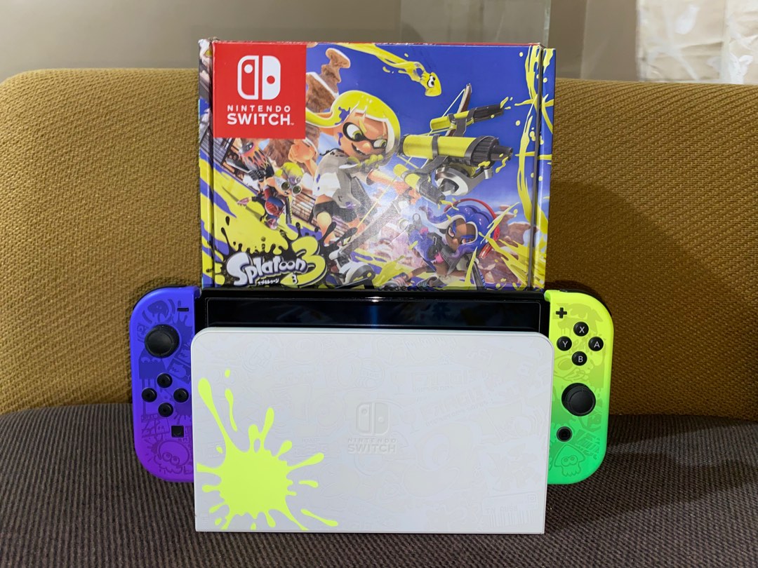 Nintendo Switch Splatoon 3 Limited Edition, Video Gaming, Video Game ...