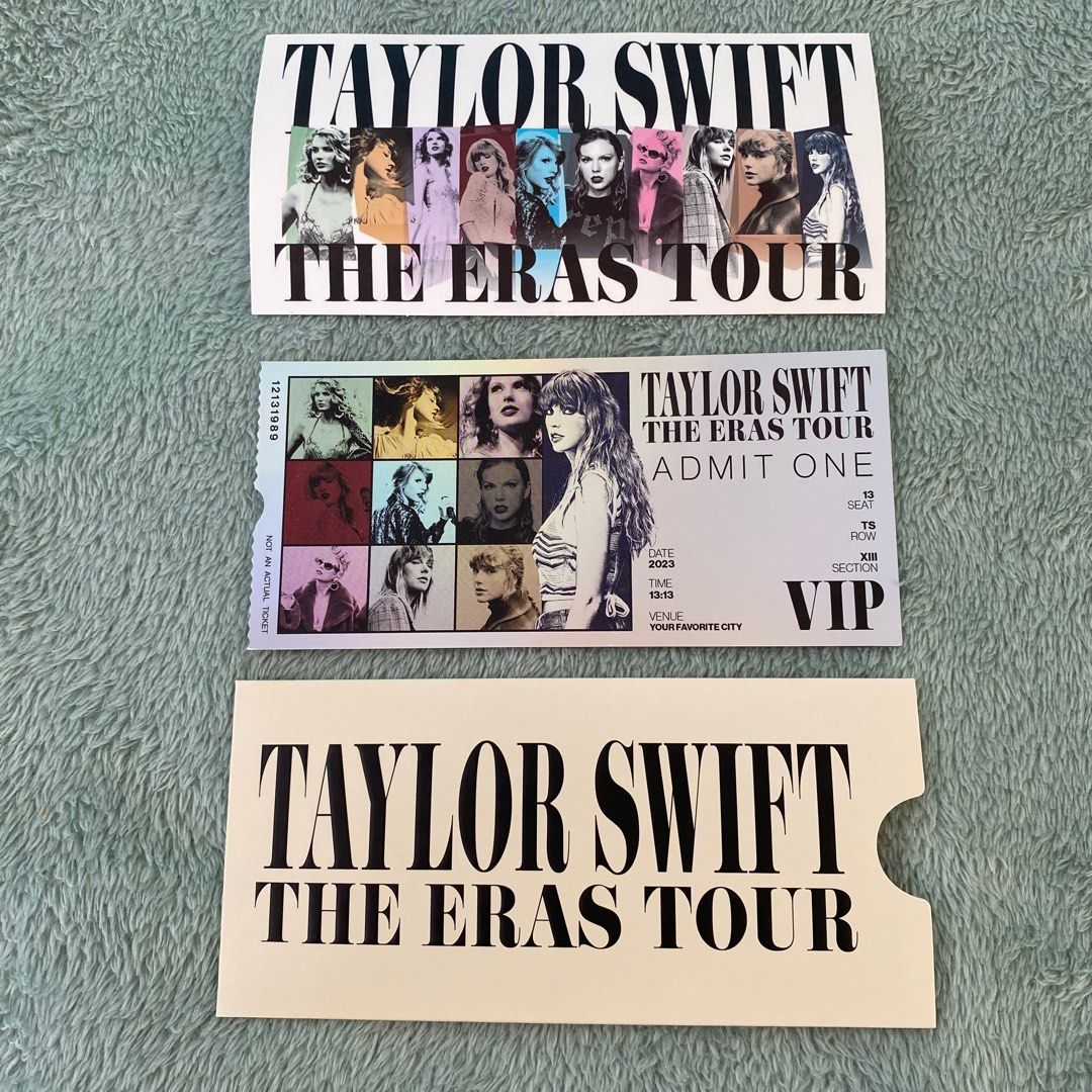 [OFFICIAL] Taylor Swift The Eras Tour in SG Souvenir VIP Ticket and ...