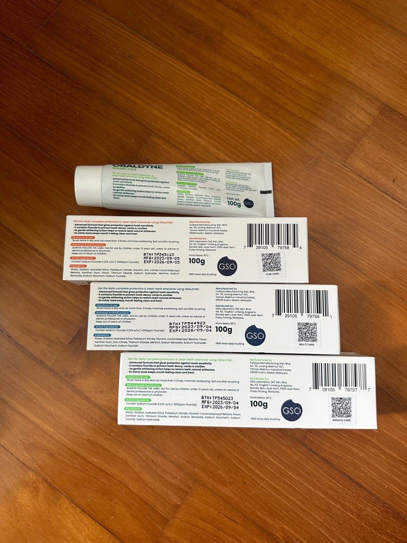ORALDYNE Sensitivity Cavity Protection Toothpaste(EXP 2025), Beauty ...
