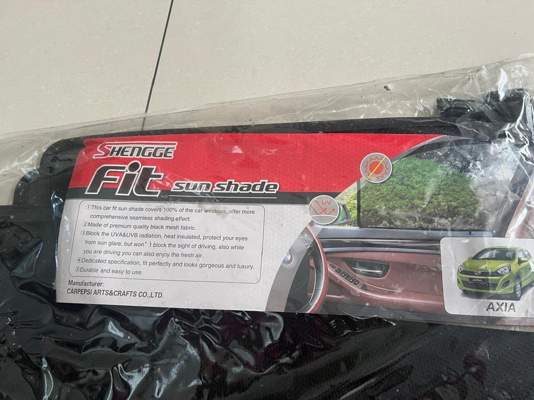 Perodua Axia Sun Shade, Auto Accessories on Carousell