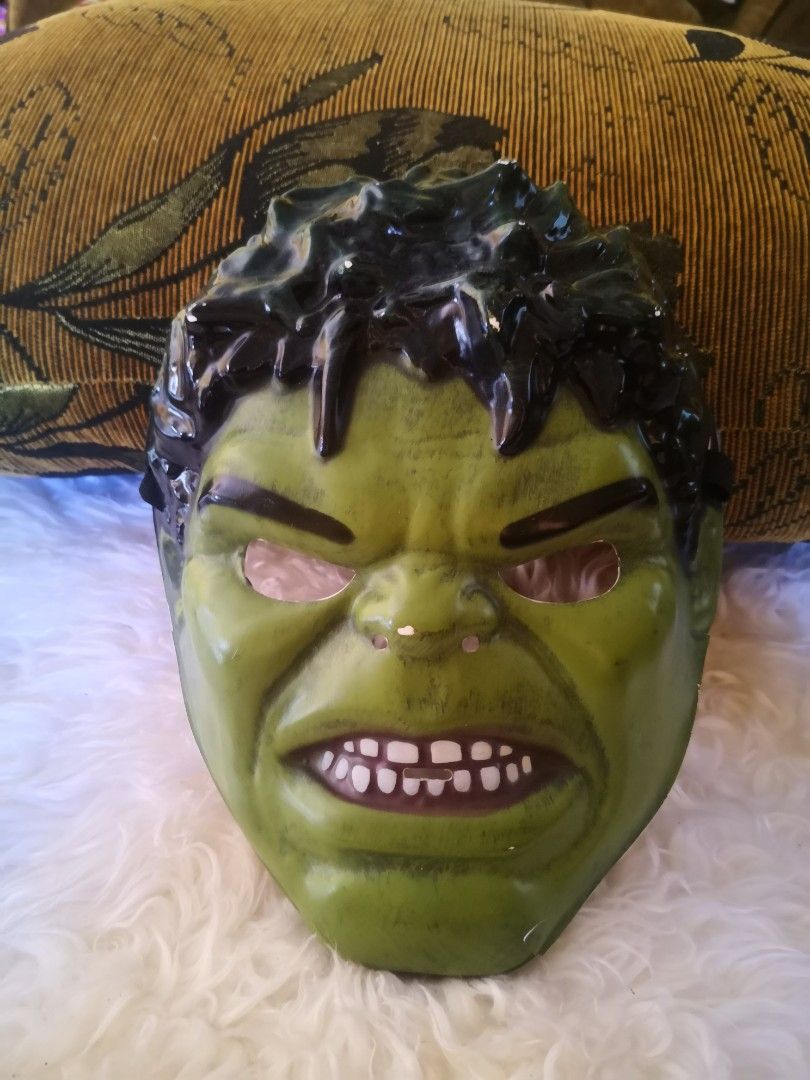 PLASTIC MARVEL COMICS HULK MASK, Hobbies & Toys, Toys & Games on Carousell