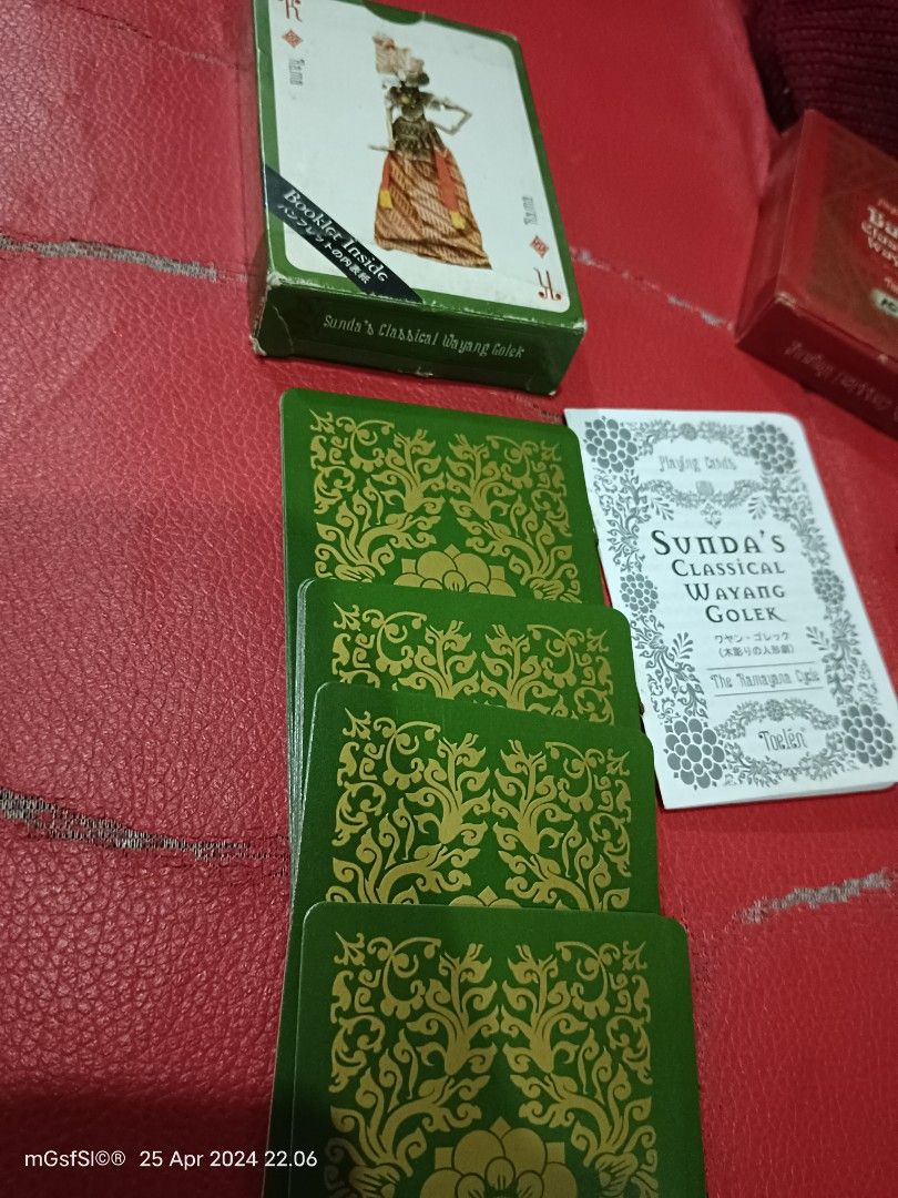 Playing card,Kartu remi, seri wayang ( Set Sunda Edition, Java Edition ...