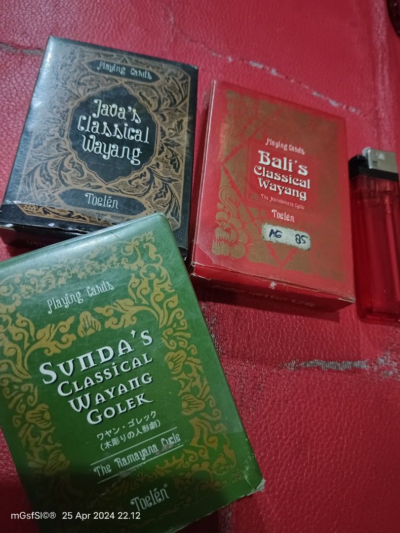 Playing card,Kartu remi, seri wayang ( Set Sunda Edition, Java Edition ...