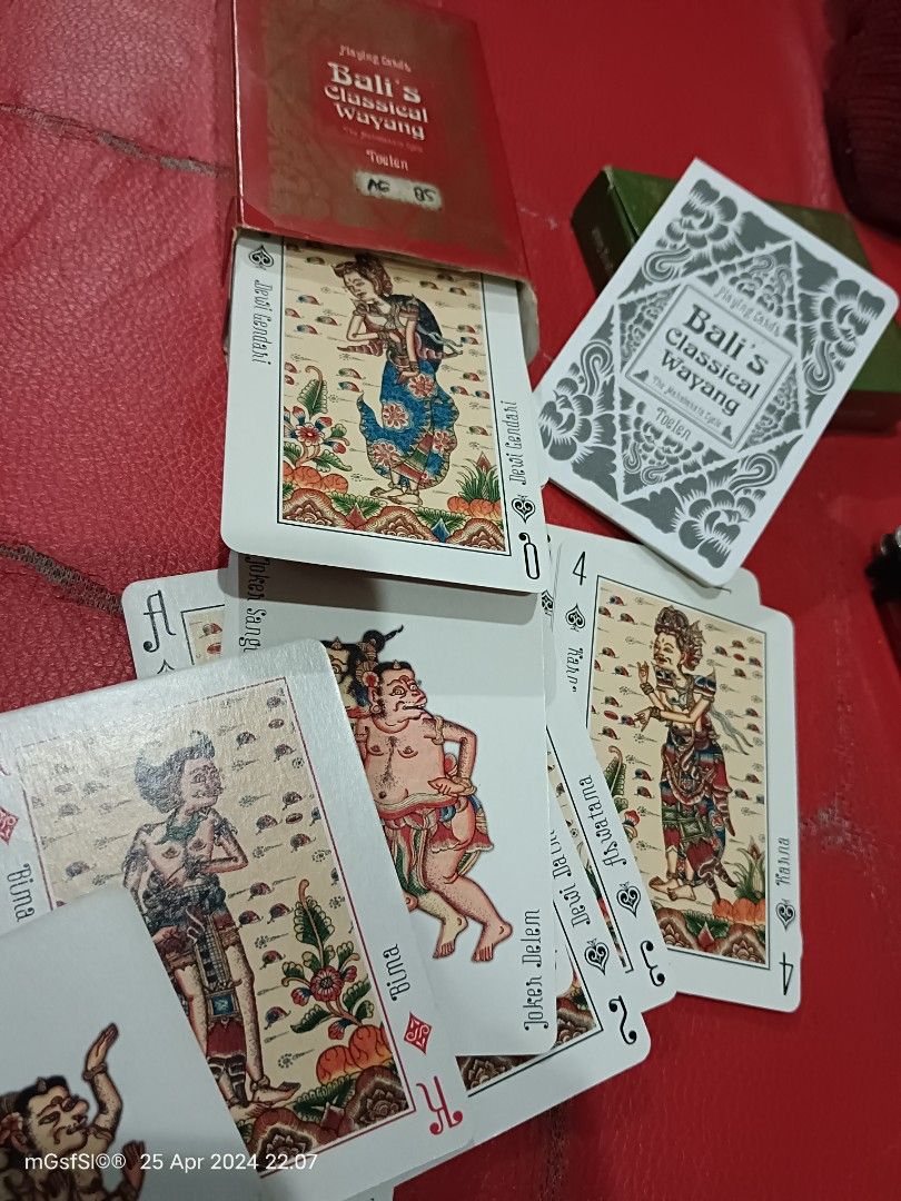 Playing card,Kartu remi, seri wayang ( Set Sunda Edition, Java Edition ...