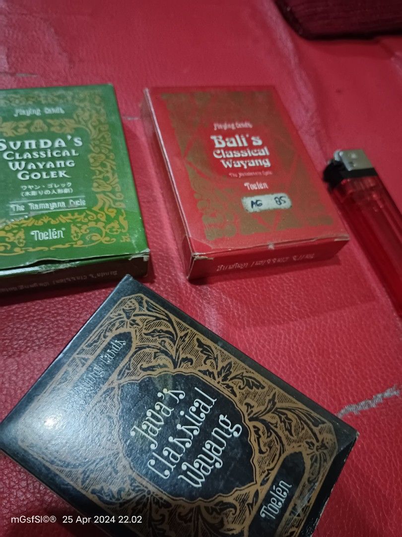 Playing card,Kartu remi, seri wayang ( Set Sunda Edition, Java Edition ...