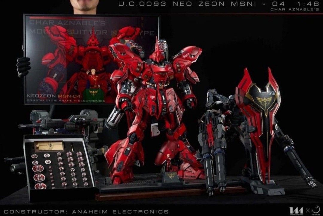 [PO] One Meter Studio Sazabi Classic Red Version, Hobbies & Toys, Toys ...