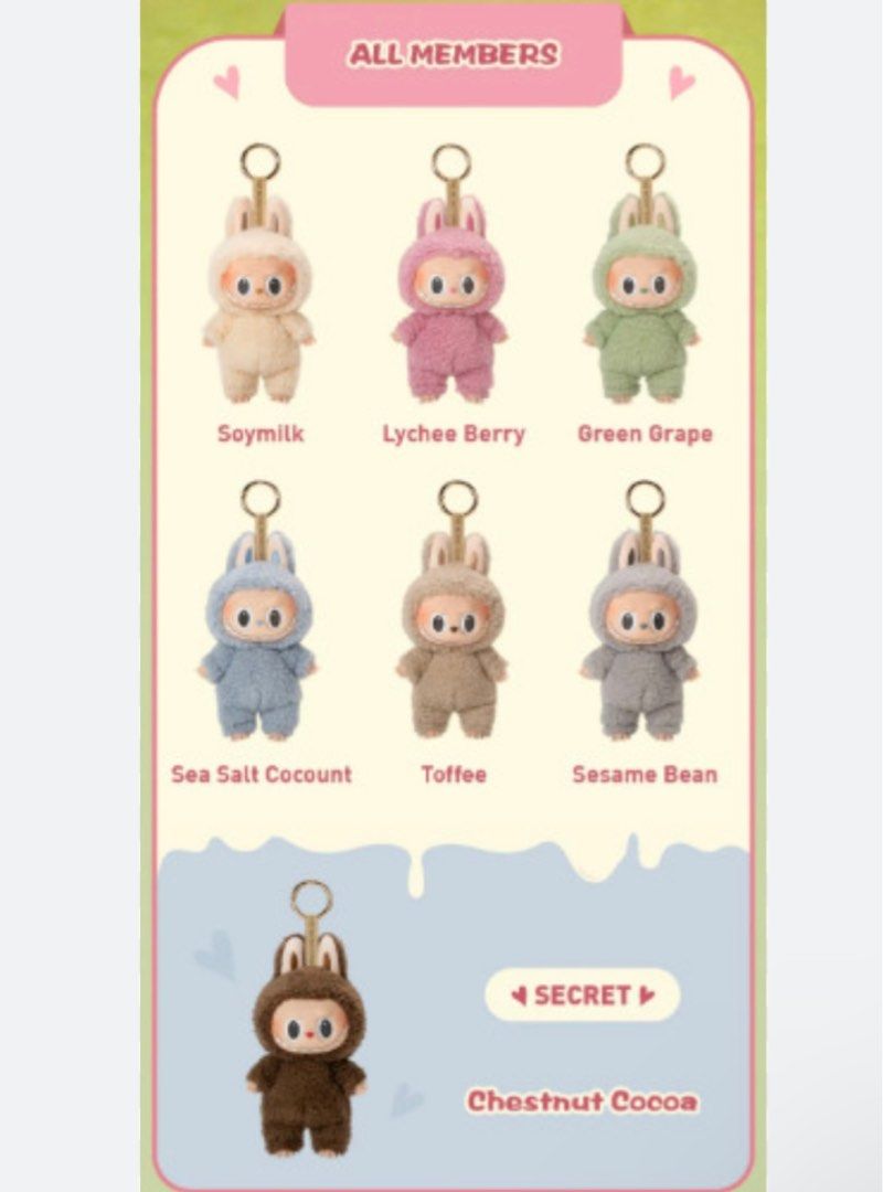 Popmart Labubu Macaron series vinyl face, Hobbies & Toys, Toys & Games ...