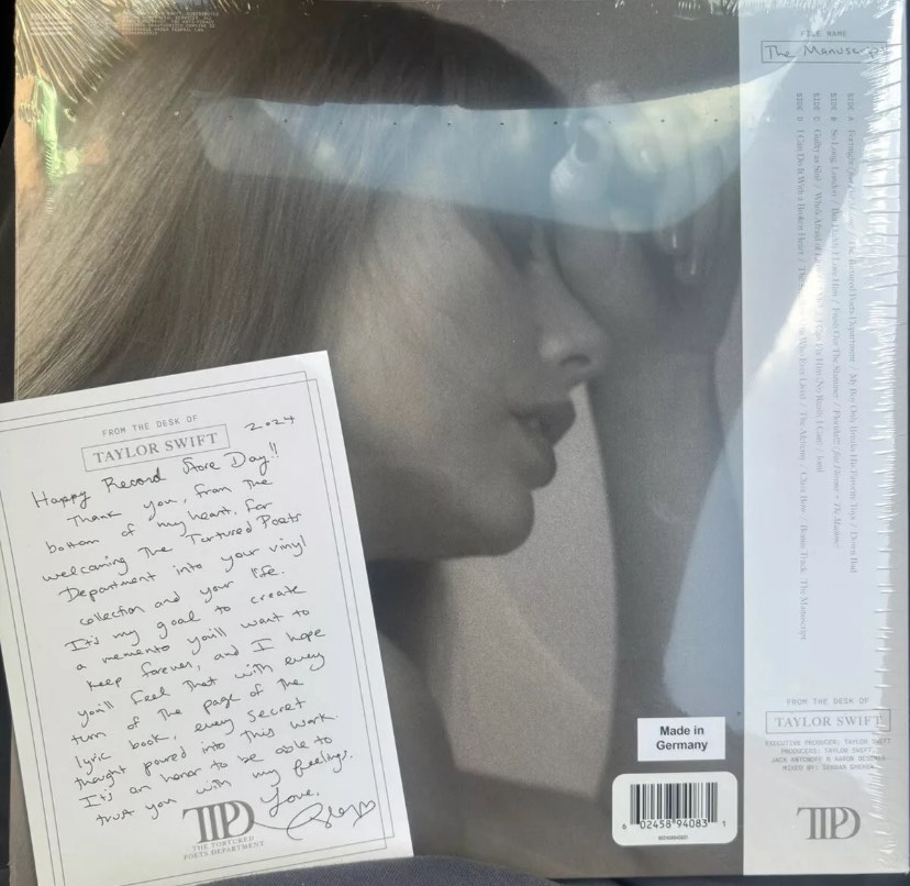 [Rare RSD letter] Taylor Swift - Tortured Poets Department PHANTOM ...