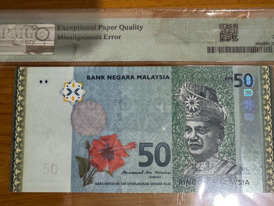 Rm50 misalignment bank note, Hobbies & Toys, Collectibles & Memorabilia, Currency on Carousell