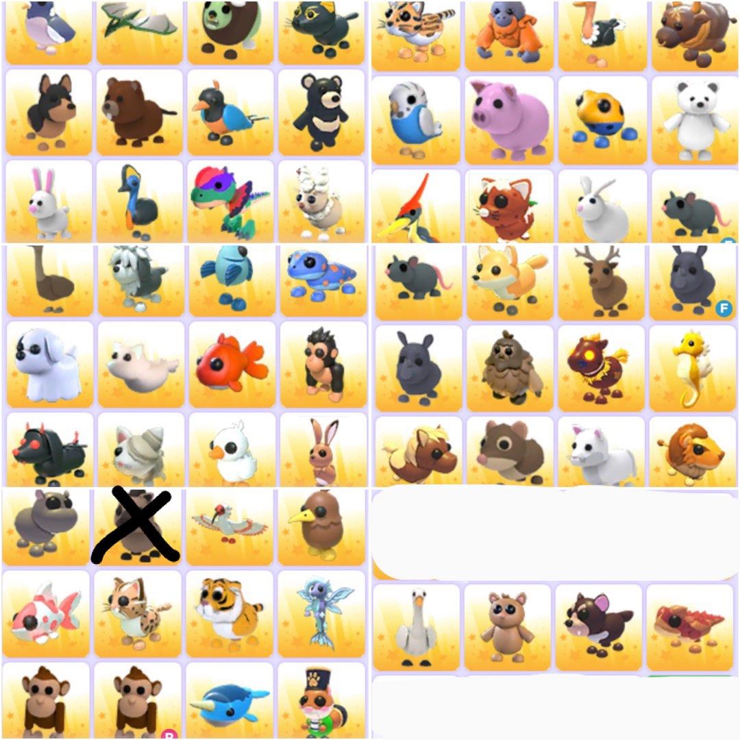 Roblox Adopt Me - Rare Pets, Video Gaming, Gaming Accessories, In-Game ...