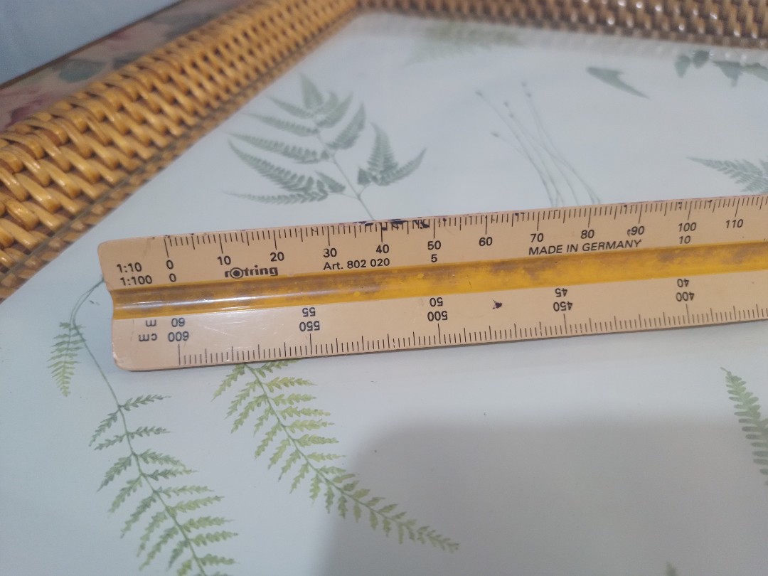 Rotring Triangular Scale Ruler Germany, Hobbies & Toys, Stationary ...