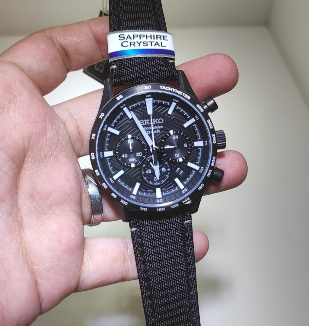 Seiko Conceptual Regular SSB417P1 Chronograph Black Analog Nylon ...