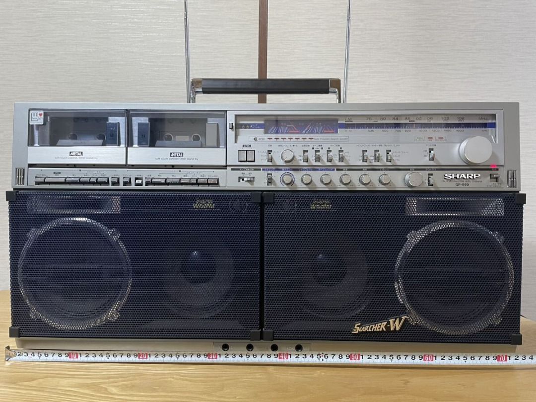 SHARP Siyasharp GF-999 大型收音機 卡式錄音機 音響設備 音響設備 SEARCHER-W, 音響器材, Soundbar、揚聲器、藍牙喇叭、耳擴 - Carousell