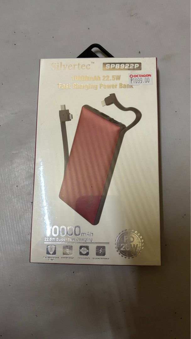 Silvertec Power bank 10000mah 22.5W sealed, Mobile Phones & Gadgets ...