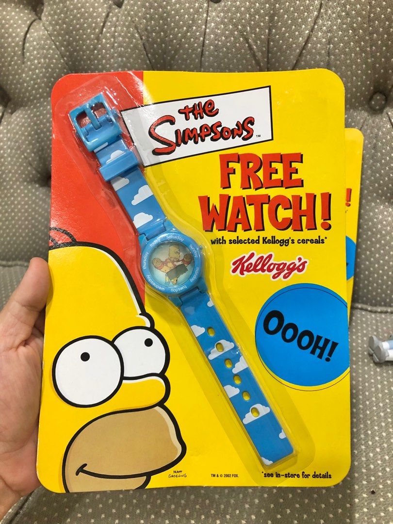 Simpsons Kelloggs Watches, Hobbies & Toys, Collectibles & Memorabilia ...