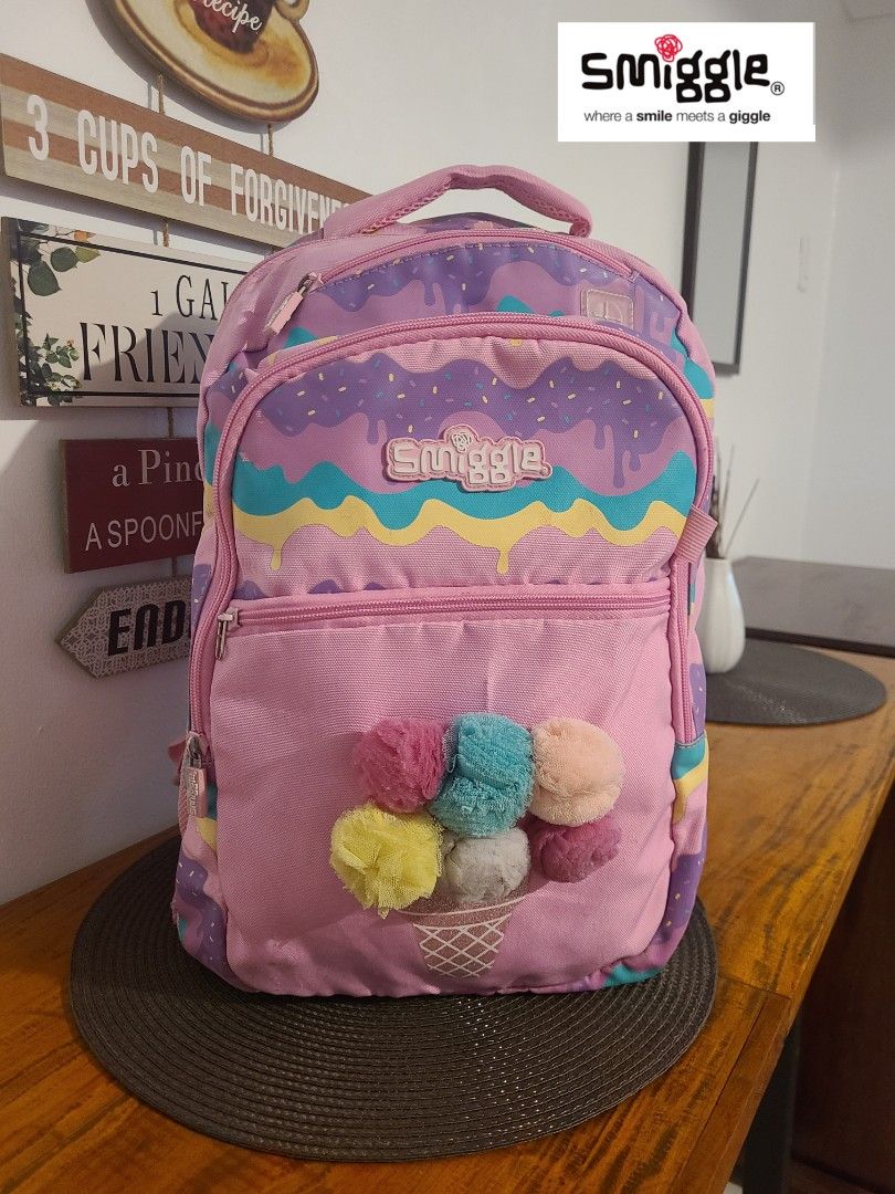 Smiggle Ice Cream Backpack, Women's Fashion, Bags & Wallets, Backpacks ...