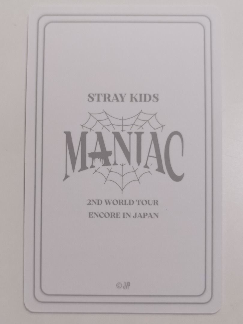 STRAY KIDS Maniac Encore in Japan MD Photocard Set White Seungmin ...