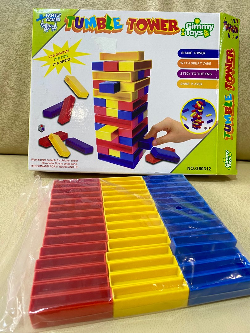 Tumble Tower (stack game board), Toys & Collectibles, Permainan Papan ...