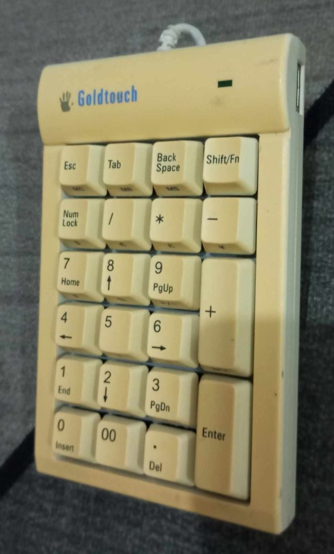 Vintage Collectible Numpad Goldtouch, Computers & Tech, Parts ...