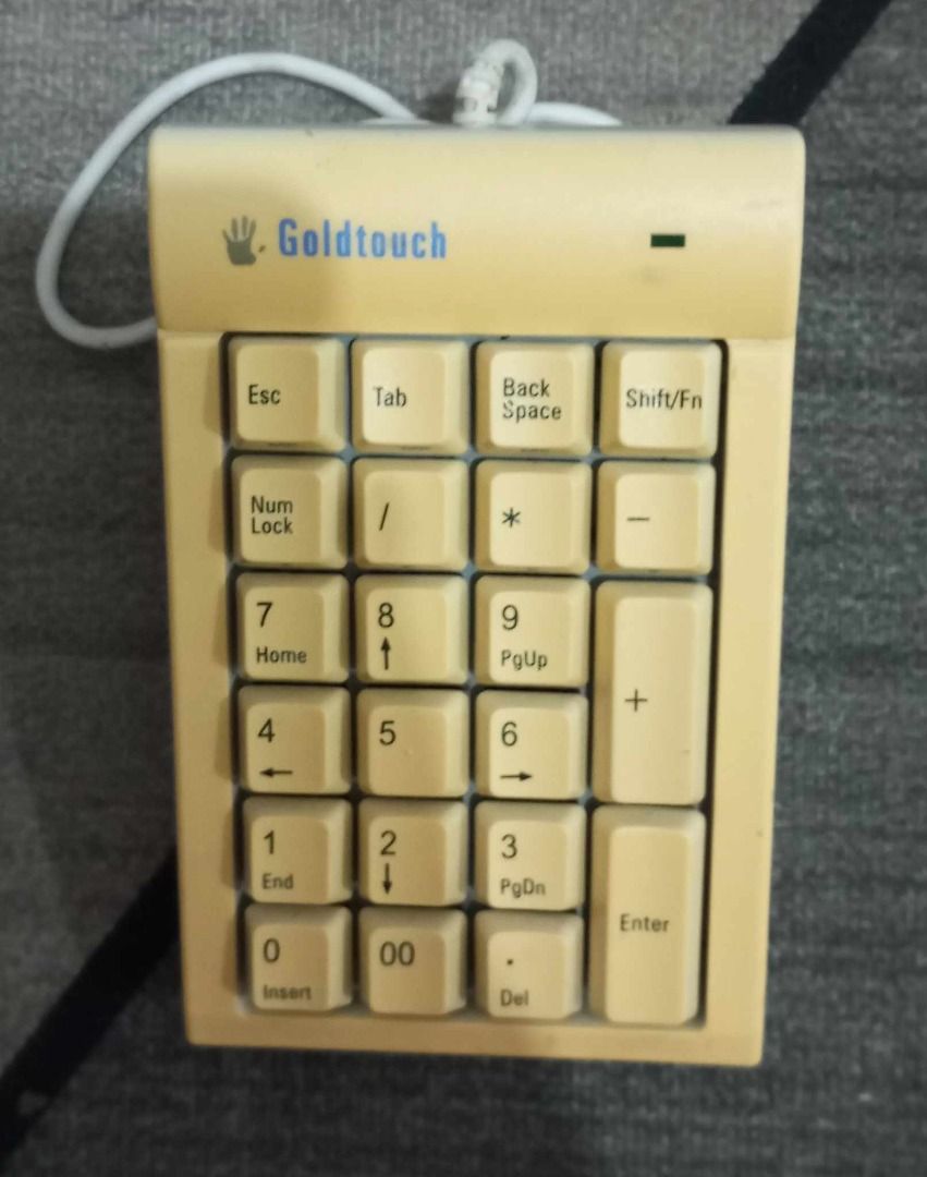 Vintage Collectible Numpad Goldtouch, Computers & Tech, Parts ...