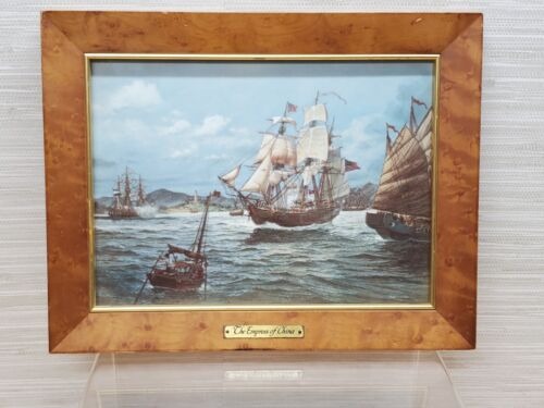 Vintage Thomas Wesley Freeman Nautical Ship Painting on Porcelain ...