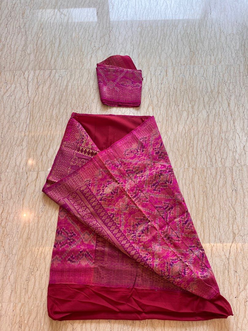 Vintage/ Traditional REAL Gold Thread Songket, Women's Fashion ...