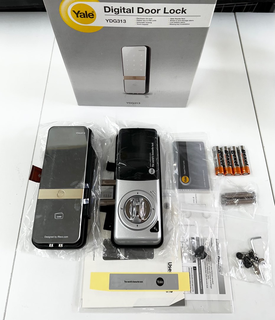 Yale YDG313 (Single) Digital Glass Door Lock, Smart Glass Door Lock ...