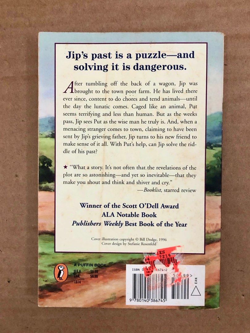 1998 Vintage Book - Jip, His Story by Katherine Paterson ( Jip His ...