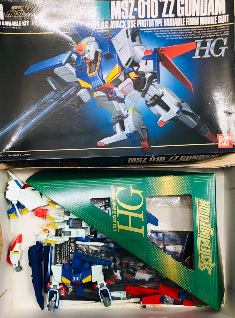 特價 9成新 素組 絕版 HG Z & ZZ GUNDAM 高達 模型 2盒, 興趣及遊戲, 玩具 & 遊戲類 - Carousell