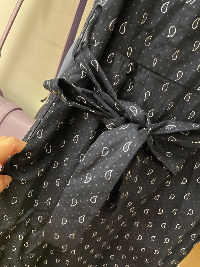 專櫃 芃諭 名品 perng yuh 變形蟲 深藍色洋裝 （棉）, 她的時尚, 洋裝＆套裝, 洋裝在旋轉拍賣