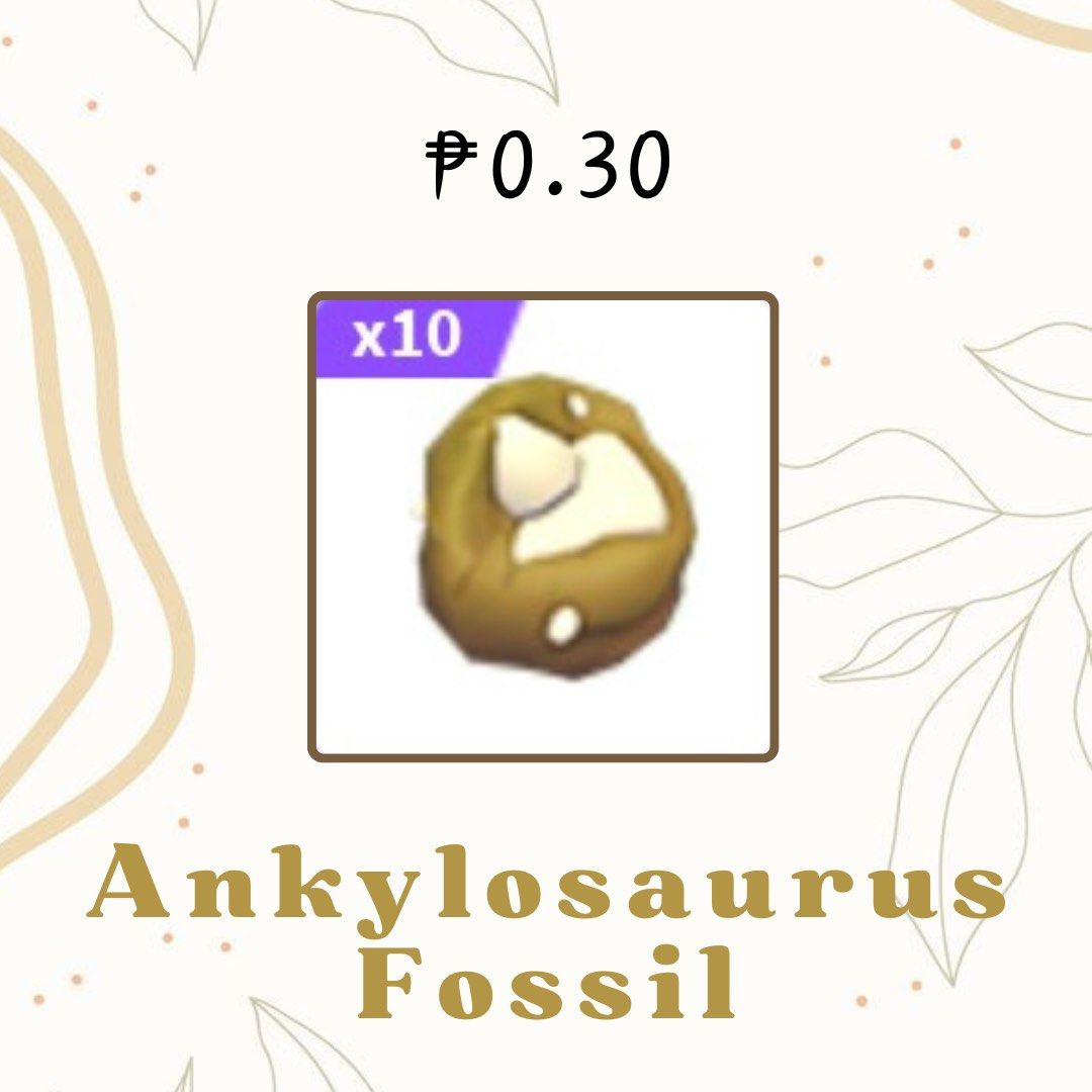 Ankylosaurus Fossil, Video Gaming, Gaming Accessories, In-Game Products ...