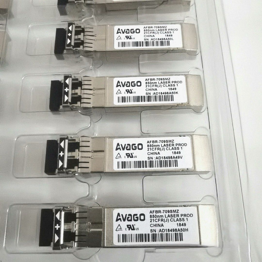Avago SFP+ 10Gbps-SR/SW Transceiver, AFBR-709SMZ multimode fiber optic ...