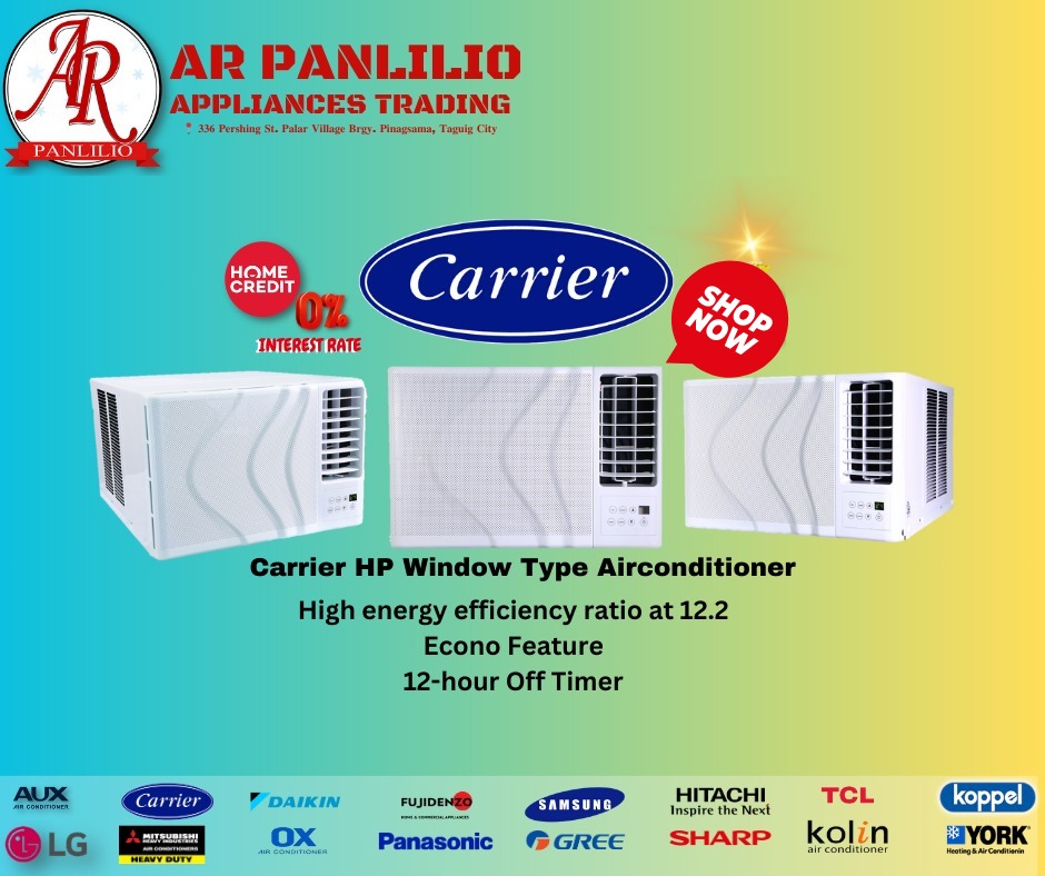 BNEW CARRIER WINDOW TYPE AIRCON / AIRCONDITIONER SUPPLY, TV & Home ...
