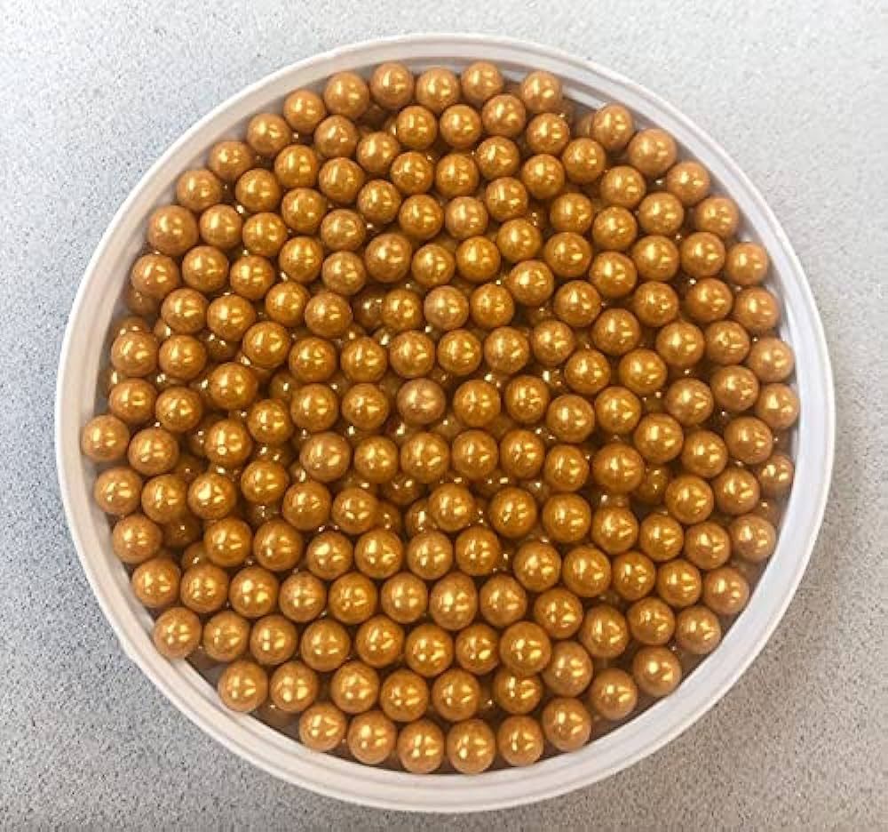 Candy Sprinkles / Edible Dragees 1KILO (Gold Dragees 8mm), Food ...