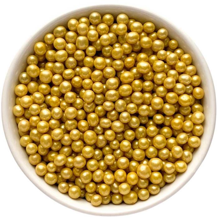 Candy Sprinkles / Edible Dragees 1KILO (Gold Dragees 3mm), Food ...