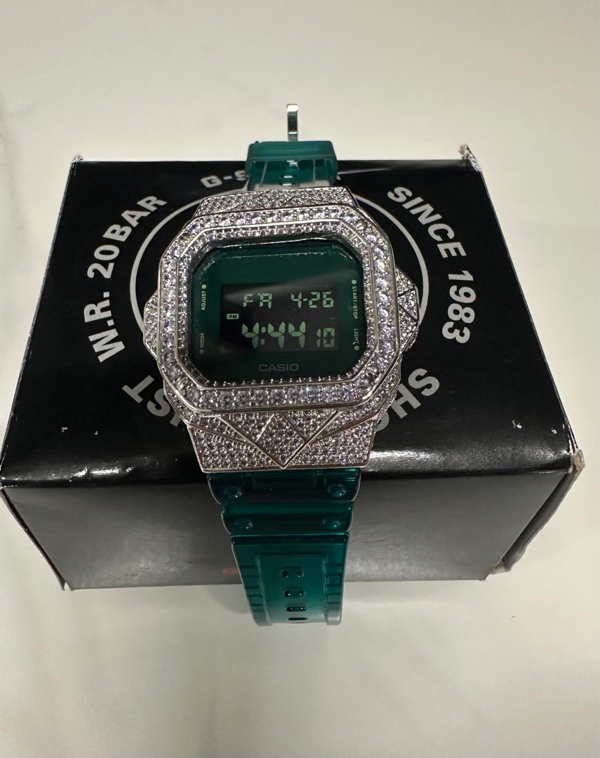 Casio Watch Diamond casing, Men's Fashion, Watches & Accessories ...