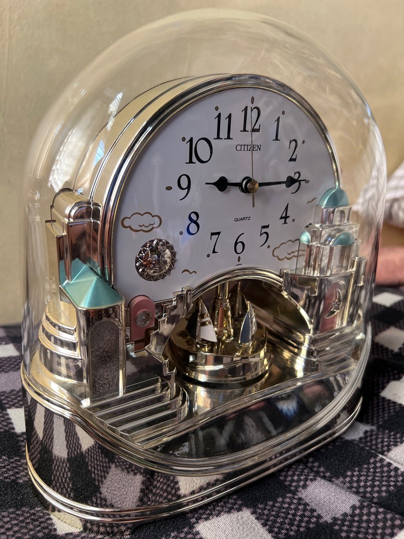 Citizen Table Motion Clock Castle display clock, Furniture & Home ...