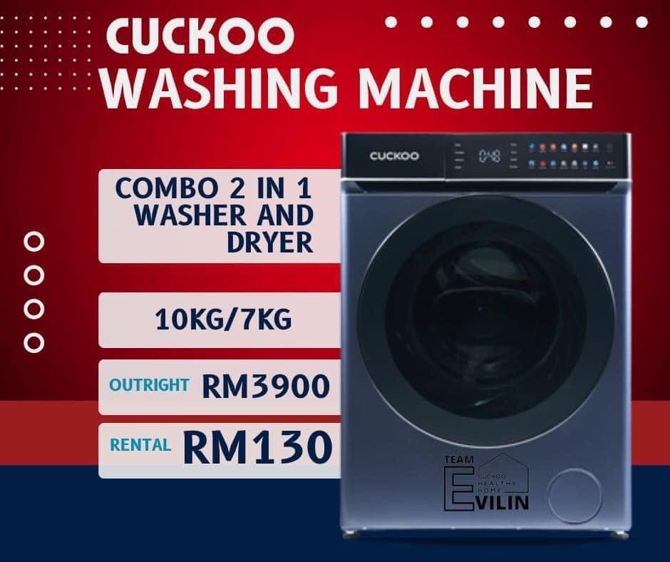 CUCKOO WASHER DRYER -SIAP KERING, TV & Home Appliances, Washing ...