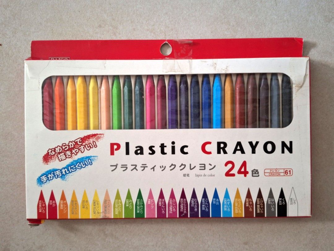 Daiso Plastic Crayons, Hobbies & Toys, Stationery & Craft, Stationery ...