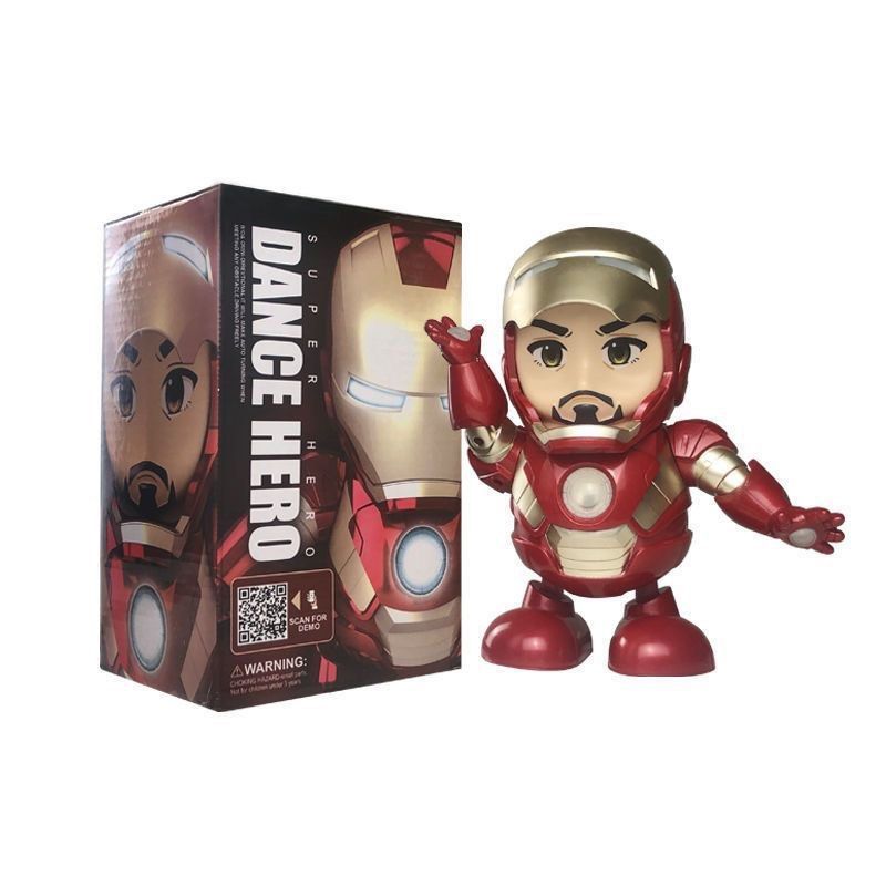 Dance Hero Super Heroes Avengers Iron Man Kids Baby Electric Robot ...