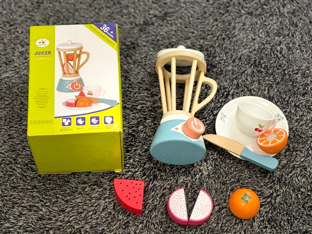 Display Unit Wooden Fruit Juicer with Cutter, Babies & Kids, Infant ...